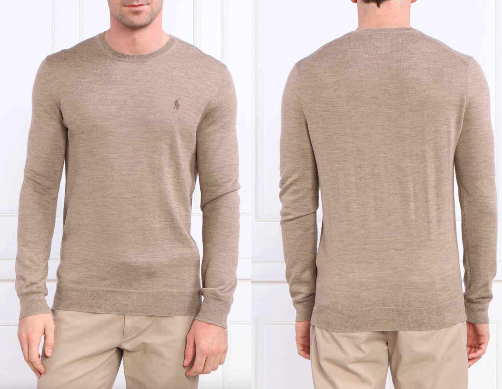 Ralph Lauren Strickpullover POLO RALPH LAUREN Merino Wool Pullover Sweater Slim Sweatshirt Pulli J