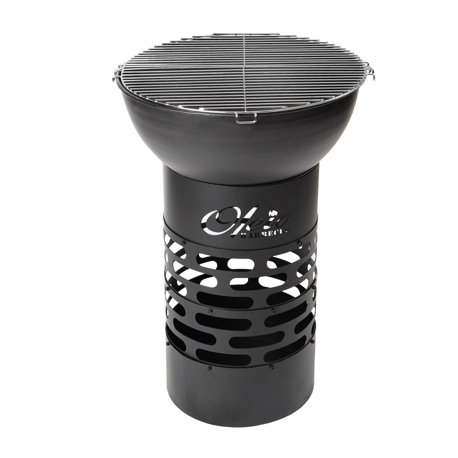 Oleio Feuerschale BBQ Feuertonne + Feuerschale + Grillrost für ...