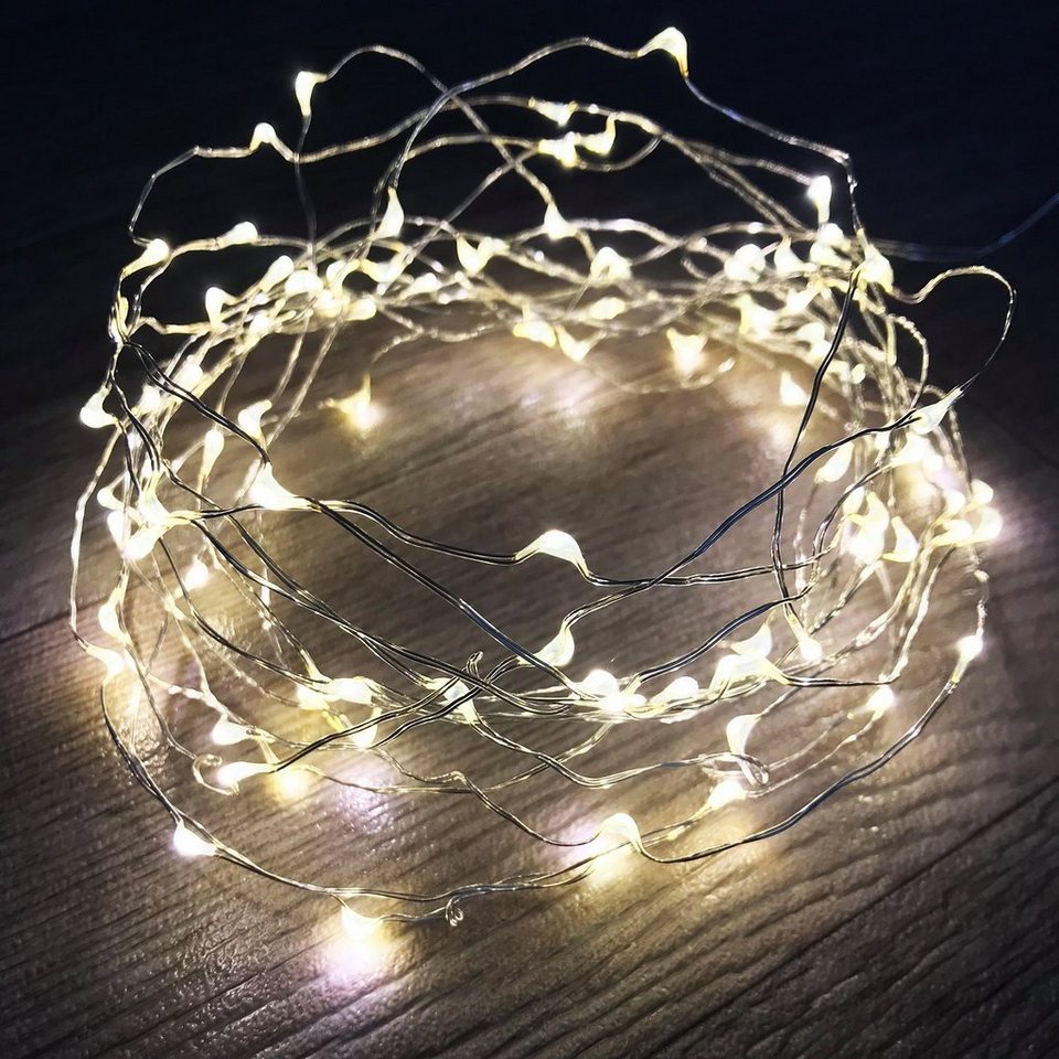 Mojawo Lichtervorhang 100er Led Lichterkette Weihnachtsbeleuchtung