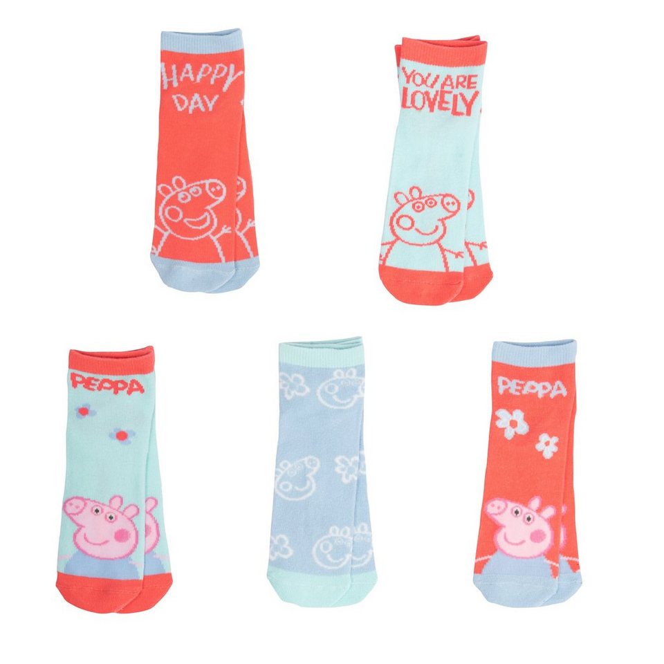United Labels® Socken Peppa Wutz Socken Für Mädchen Sneaker