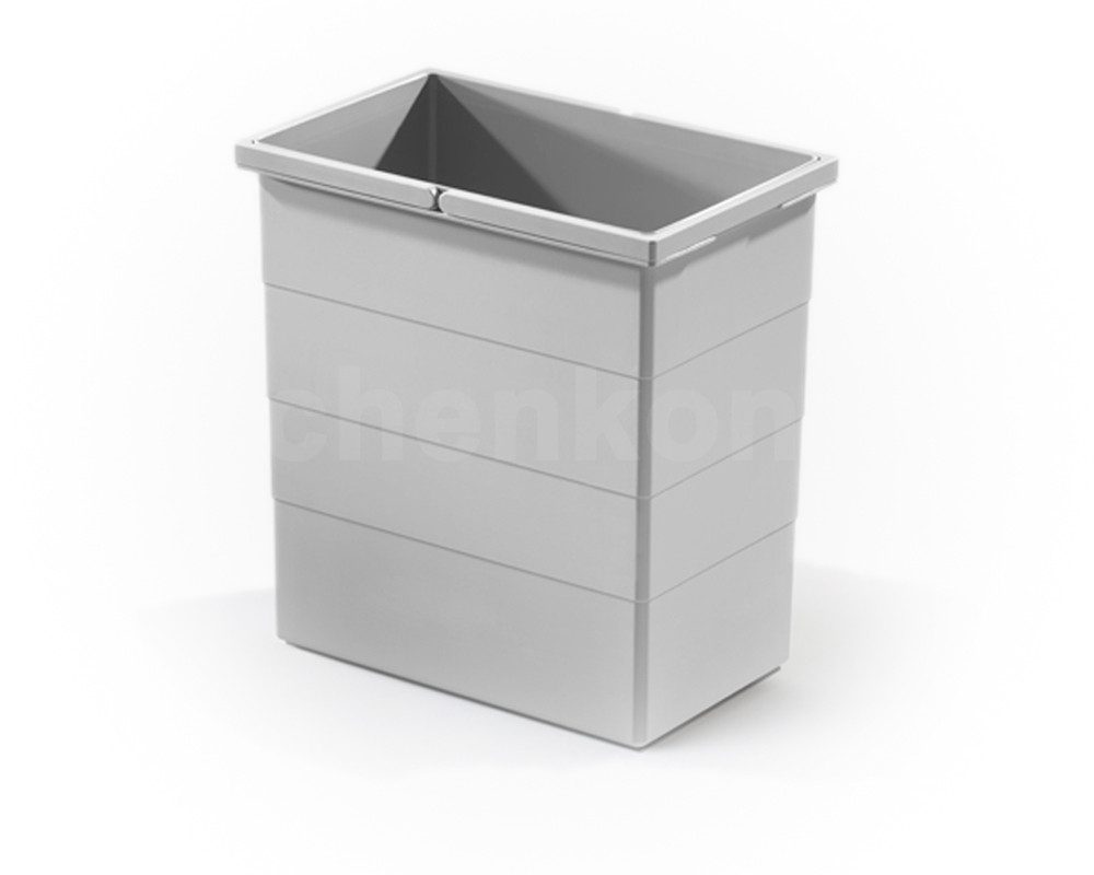 Hailo Mülleimer Hailo Inneneimer 1076129 hellgrau 24 Liter 350 x 226 x 350 mm 2 Henkel ...