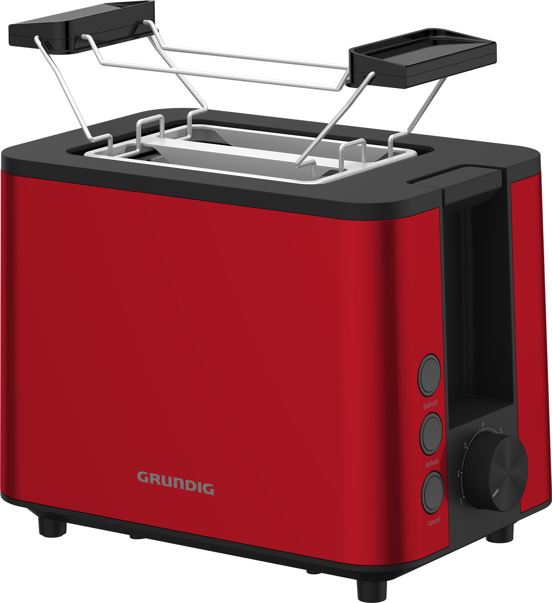 Grundig Toaster TA 8340, 2 kurze Schlitze, 950 W, inkl. Brötchenaufsatz