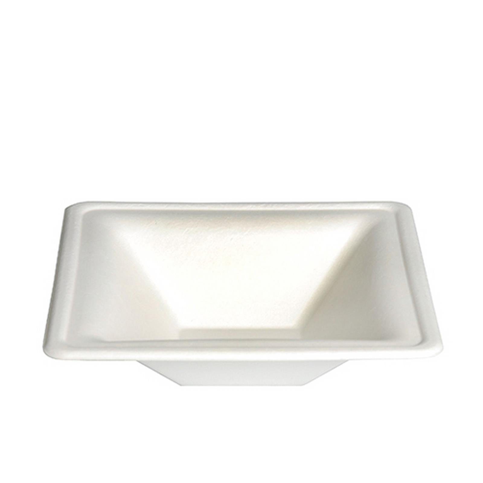 Papstar Einwegschale 12 Schalen Zuckerrohr Pure Eckig 350 Ml 4 Cm X