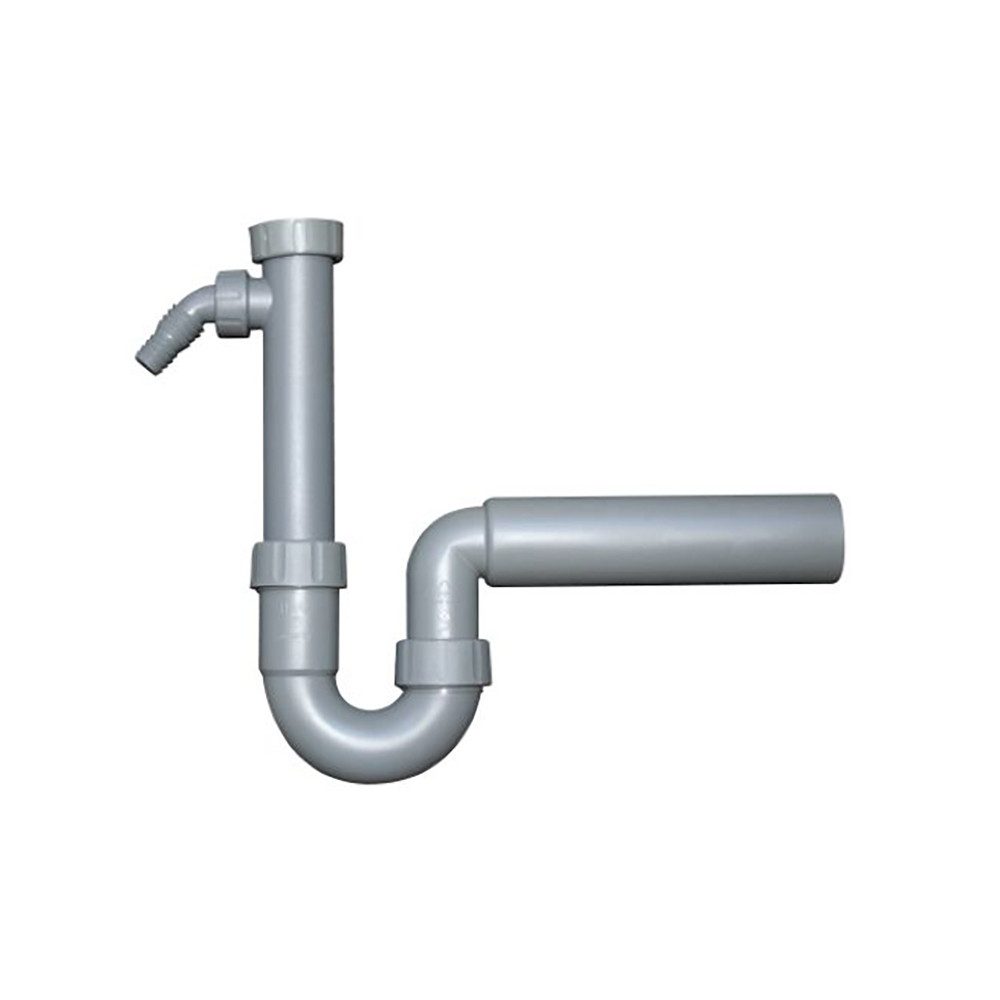 Haas Otto Siphon PP-Spülensiphon DN50 100% Recyling Kunststoff, aus schlagfestem Polypropylen