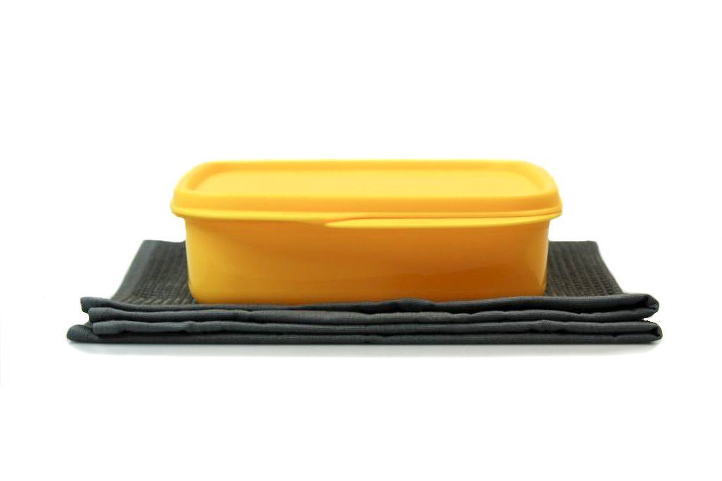 TUPPERWARE Back-Set Clevere Pause 550ml orange mit Trennwand +GLASTUCH