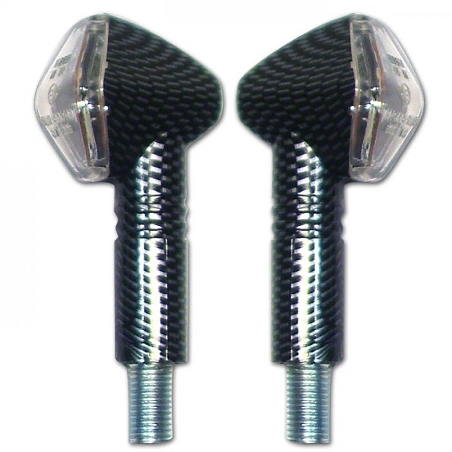 IBEX Blinker LED-Blinker Diamond Carbon lang M10 klares Glas