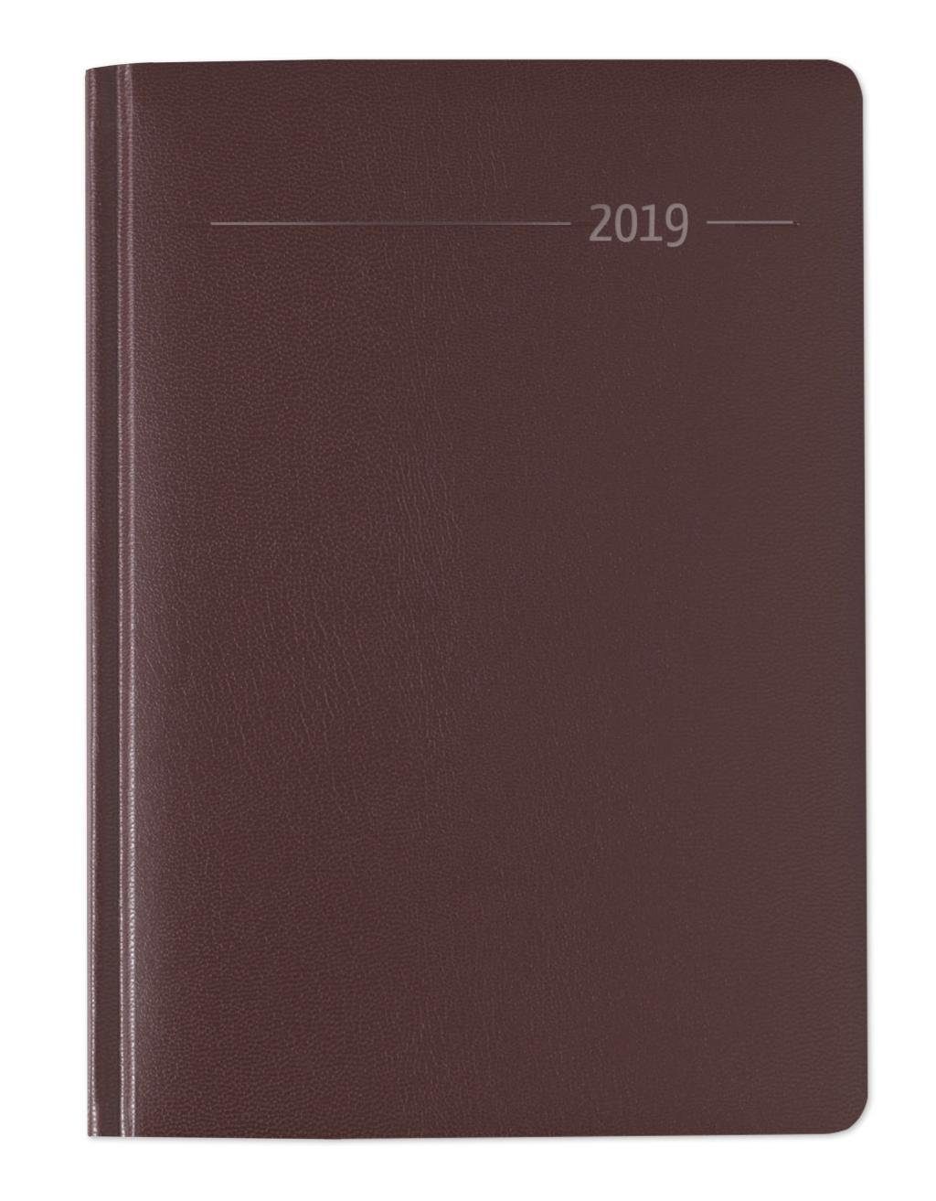 Alpha Edition Terminkalender Buchkalender Balacron rot 2019