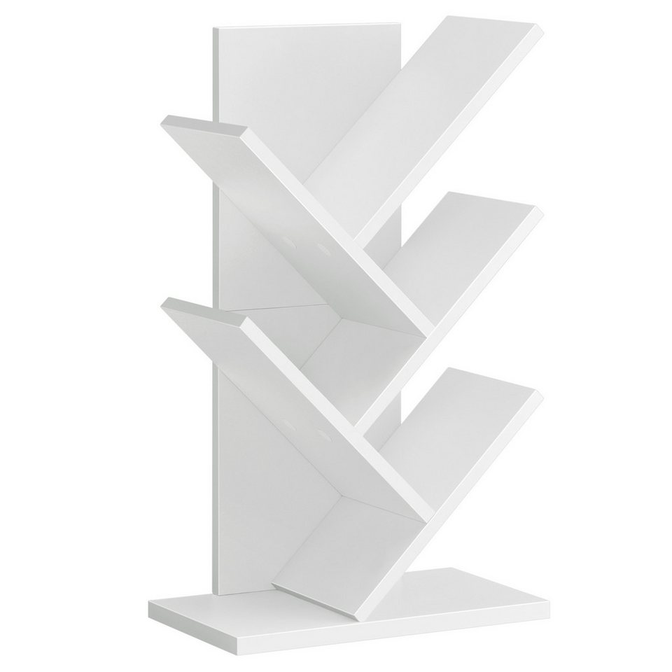 Vasagle Bücherregal Baumform Standregal 5 Ebenen Eckregal