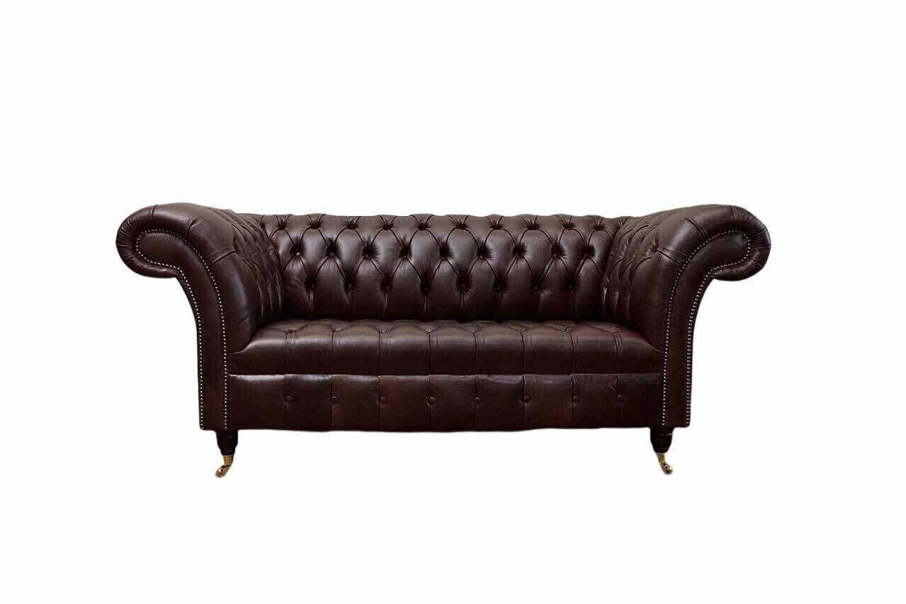 Jvmoebel Sofa Sofa Couch Chesterfield Polster Sofas 2 Sitzer Leder