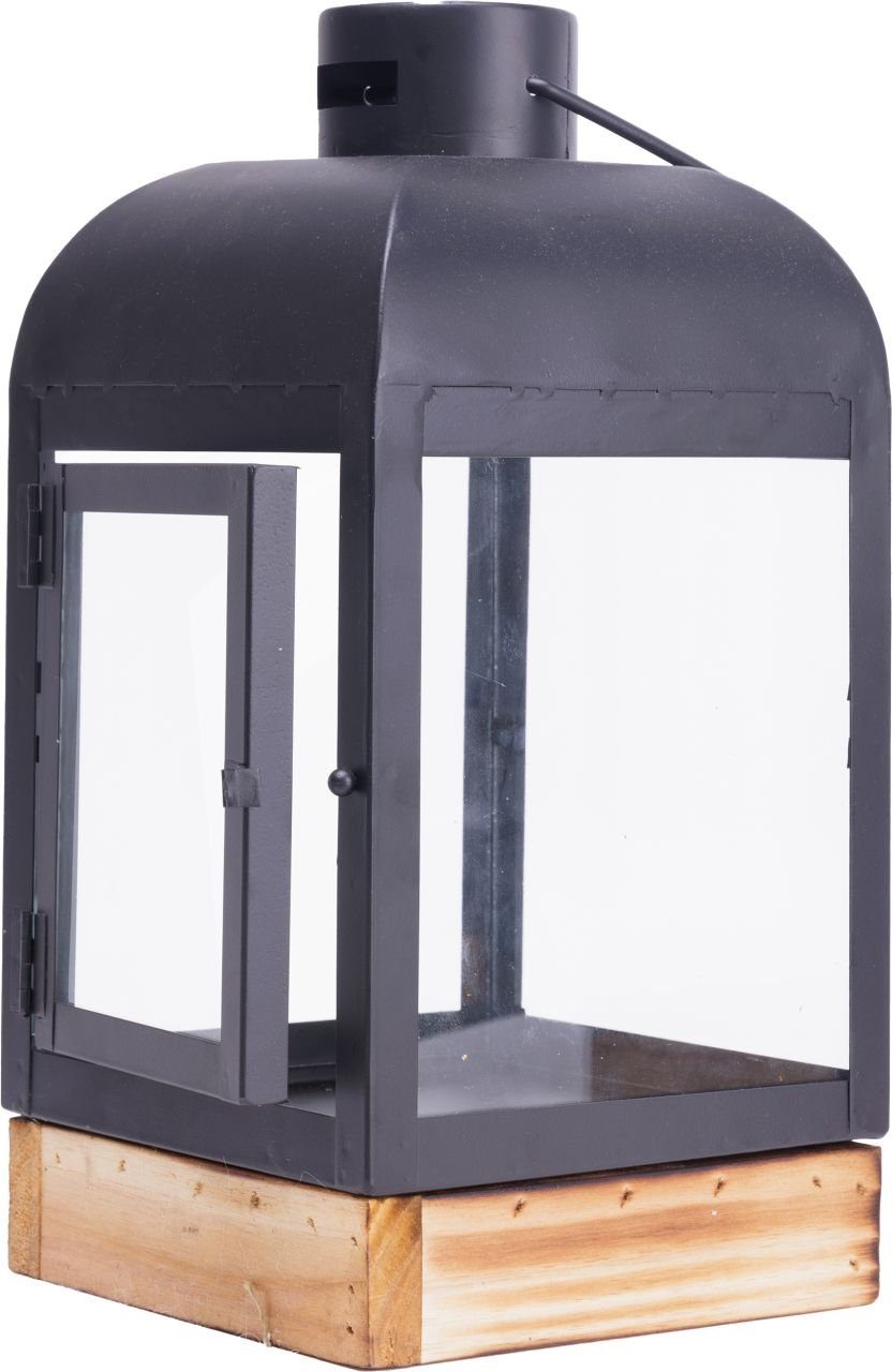 Trend Line Dekofigur Trendline Laterne Metall 30 X 15 Cm Schwarz Matt