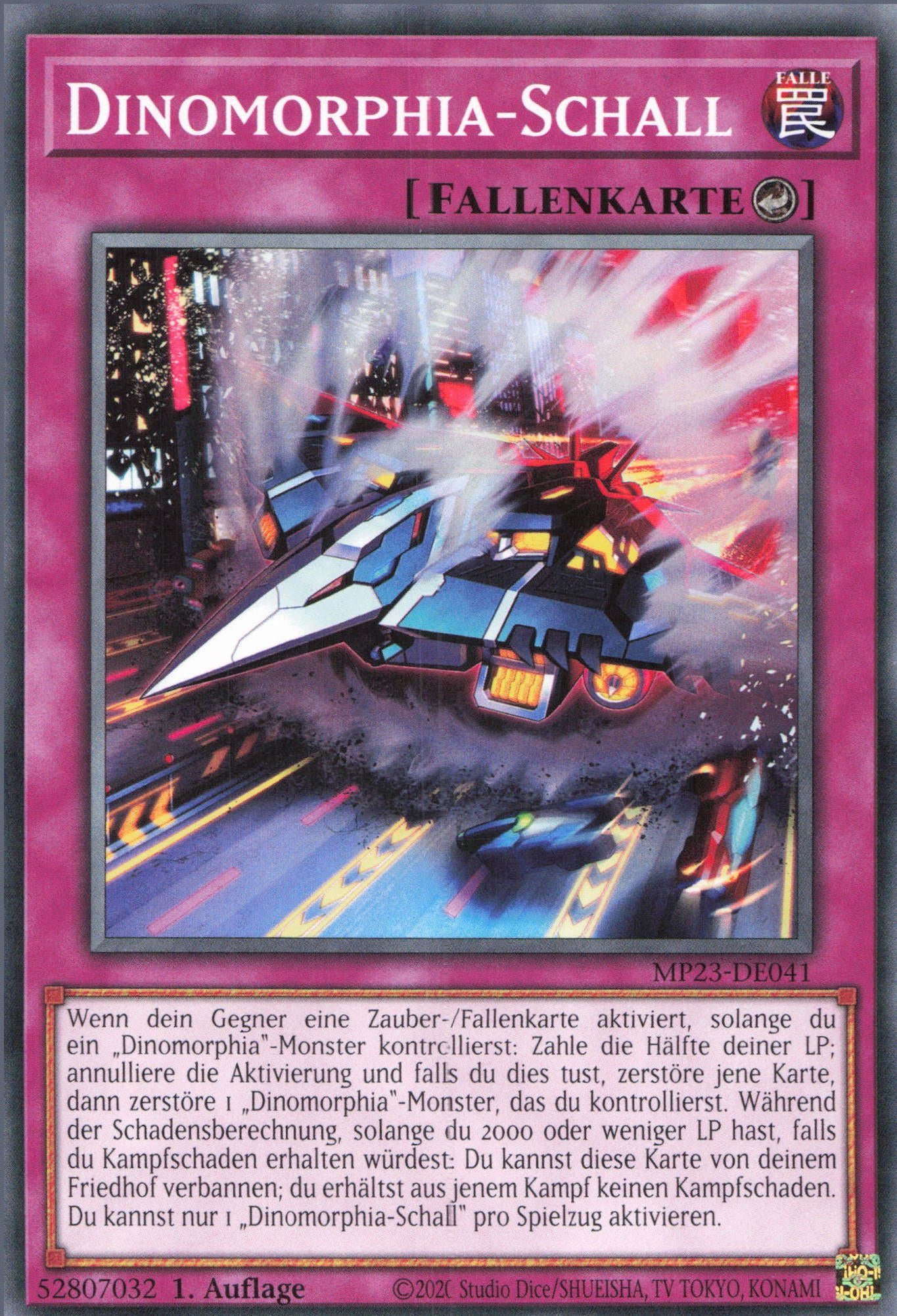 Recollectibles Sammelkarte Yugioh Karte Dinomorphia Schall Deutsch Yu