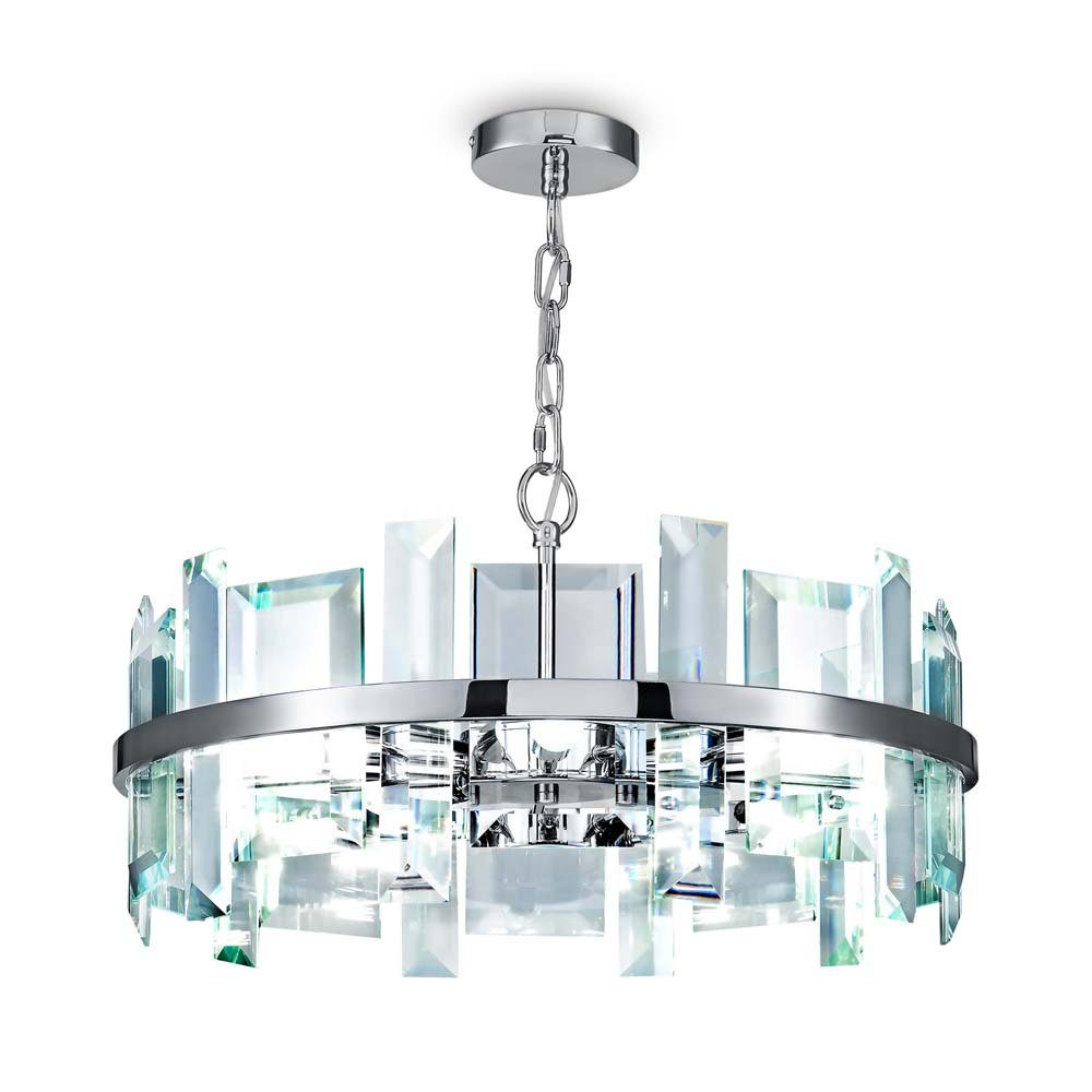 Maytoni Hängeleuchte, Pendelleuchte Hängelampe Deckenlampe Kristalle Chrom