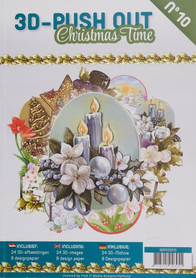 FINDit Motivpapier 3D-Stanzbogenbuch Es weihnachtet, Vorgestanzt FINDit Motivpapier 3D-Stanzbogenbuch Es weihnachtet, Vorgestanzt