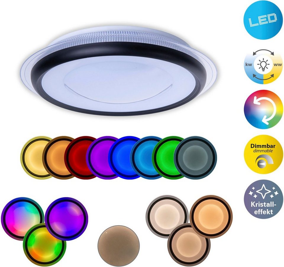 Näve Led Deckenleuchte Canna Cct über Fernbedienung Dimmfunktion