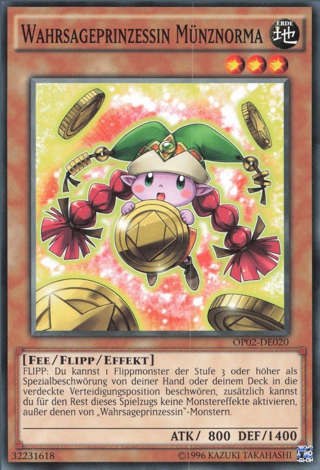 Recollectibles Sammelkarte Yugioh Karte Wahrsageprinzessin Münznorma