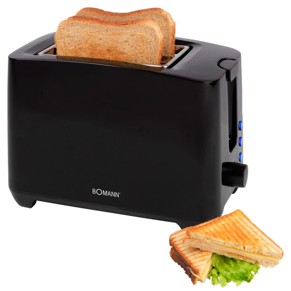 BOMANN Toaster TA 6065 CB 2 Scheiben Toaster, 131 x 171 x 235 mm Farbe ...