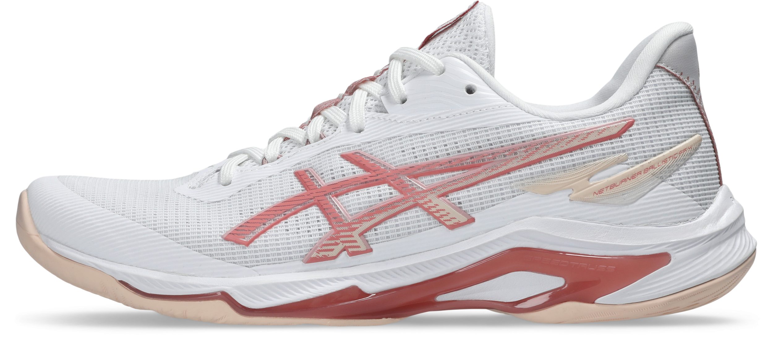 Asics NETBURNER BALLISTIC FF 4 WHITE/DIGITAL GRAPE Handballschuh