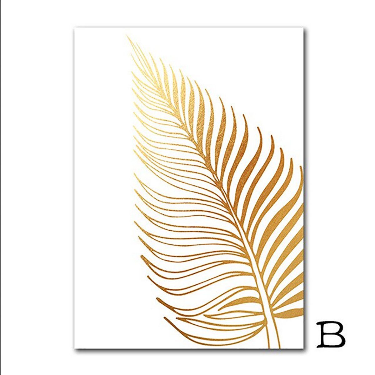 TPFLiving Kunstdruck (OHNE RAHMEN) Poster - Leinwand - Wandbild, Blätter - (Leinwand Wohnzimmer ...