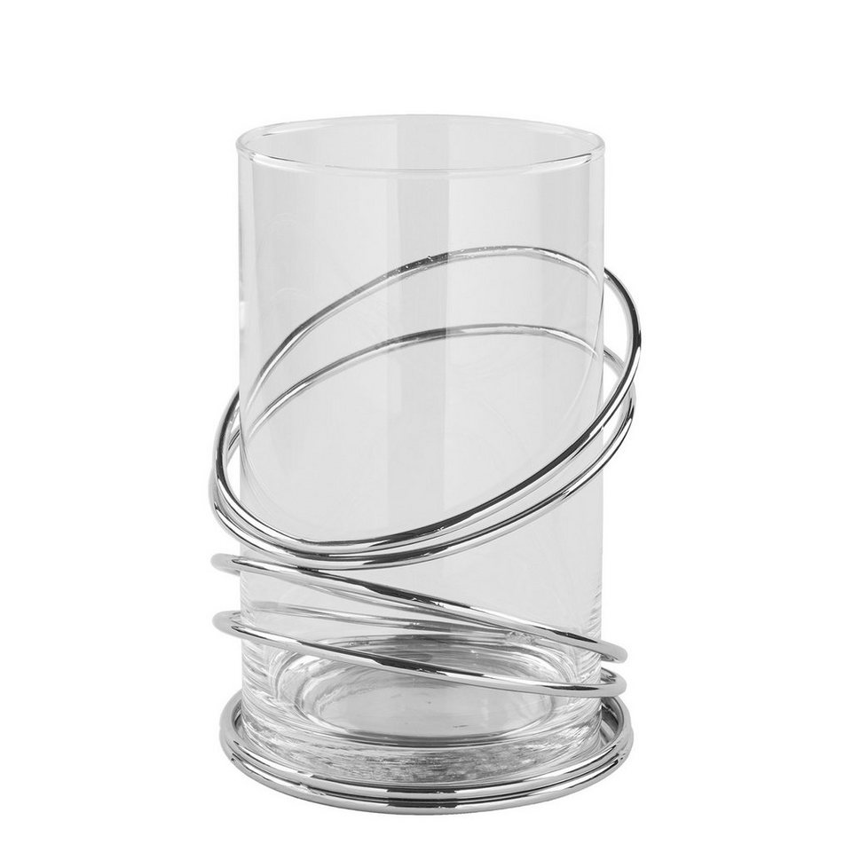 Fink Windlicht Windlicht Claude Silberfarben Vernickelt H25cm X