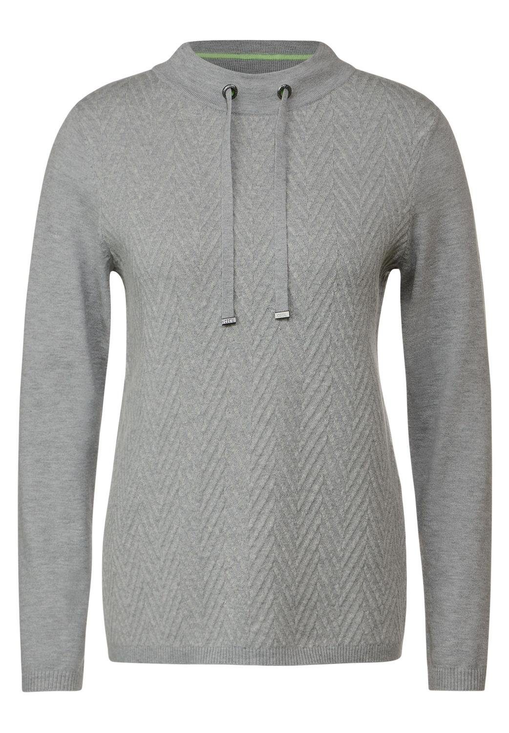 Cecil Sweatshirt Herringbone Turtle Neck