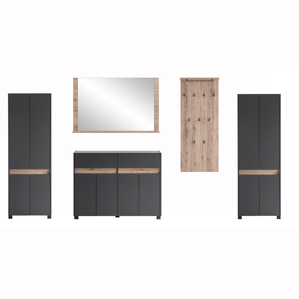 Lomadox Garderoben Set Corato 80 Spar Set 5 St Flur Set Inkl