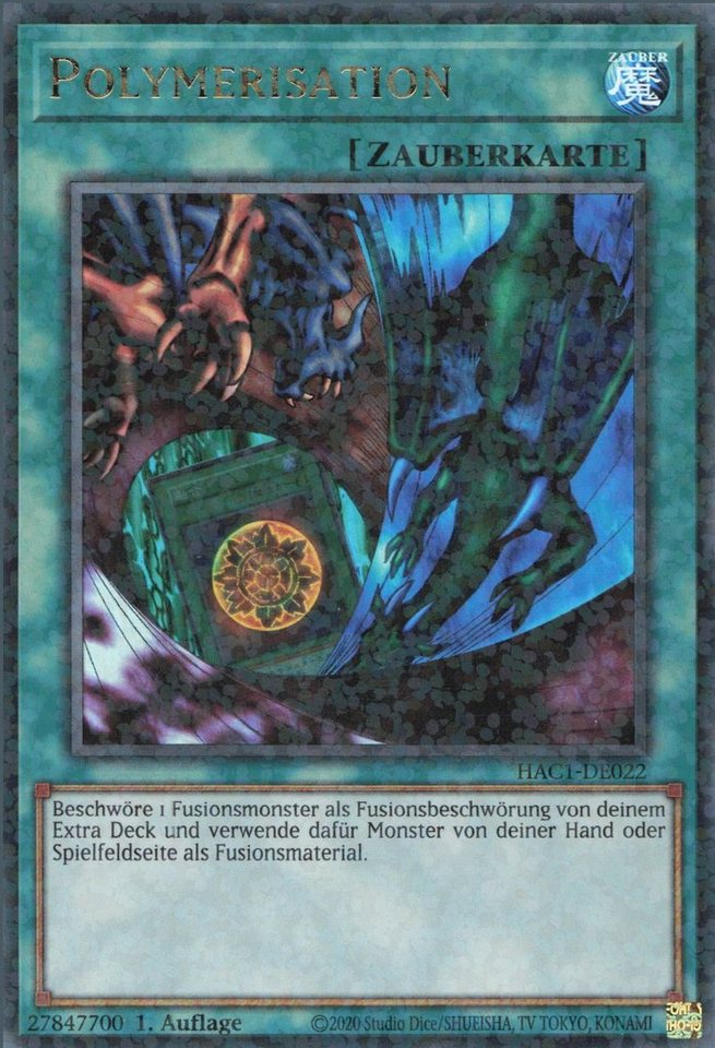 Recollectibles Sammelkarte Yugioh Karte Polymerisation Deutsch Yu Gi