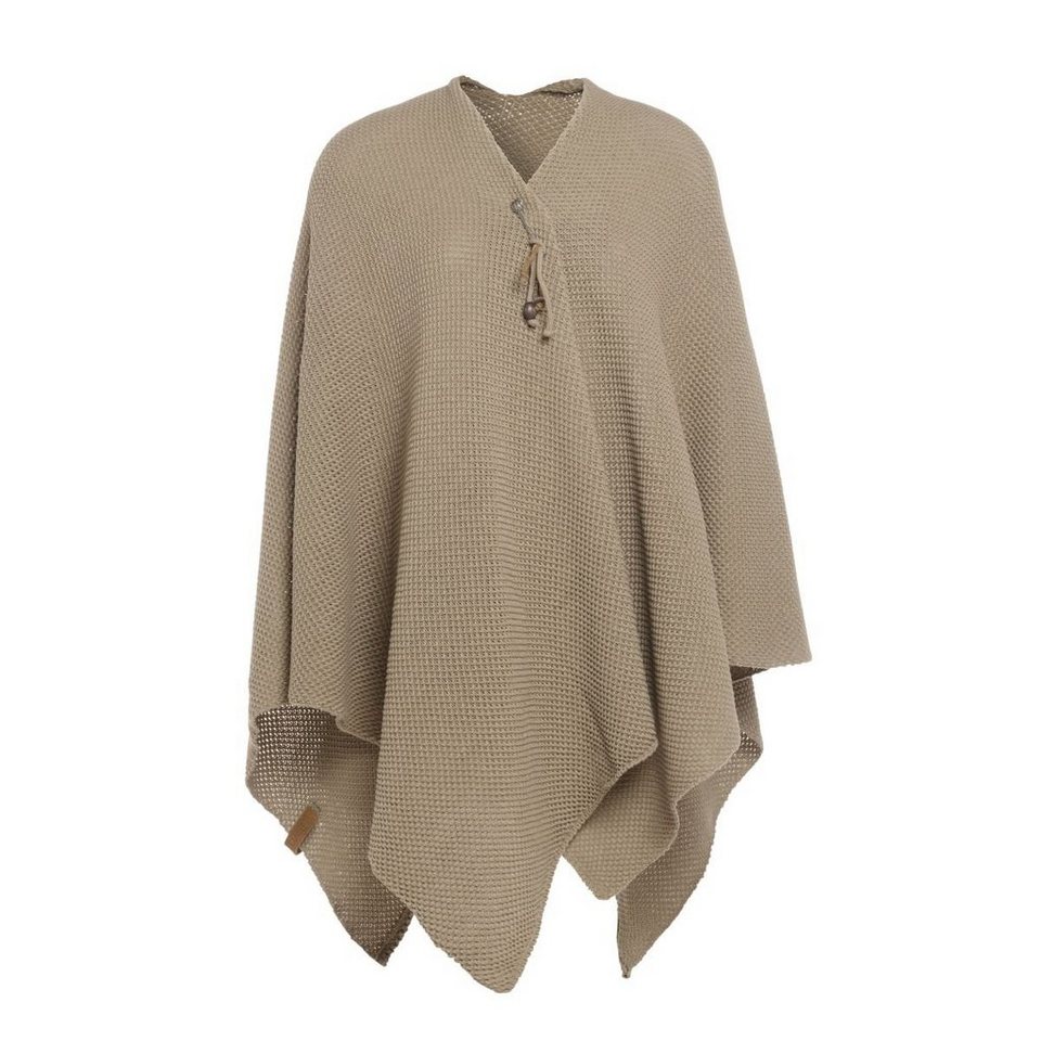 Knit Factory Strickponcho Jazz Poncho Capes One Size Glatt Grün 1 Tlg