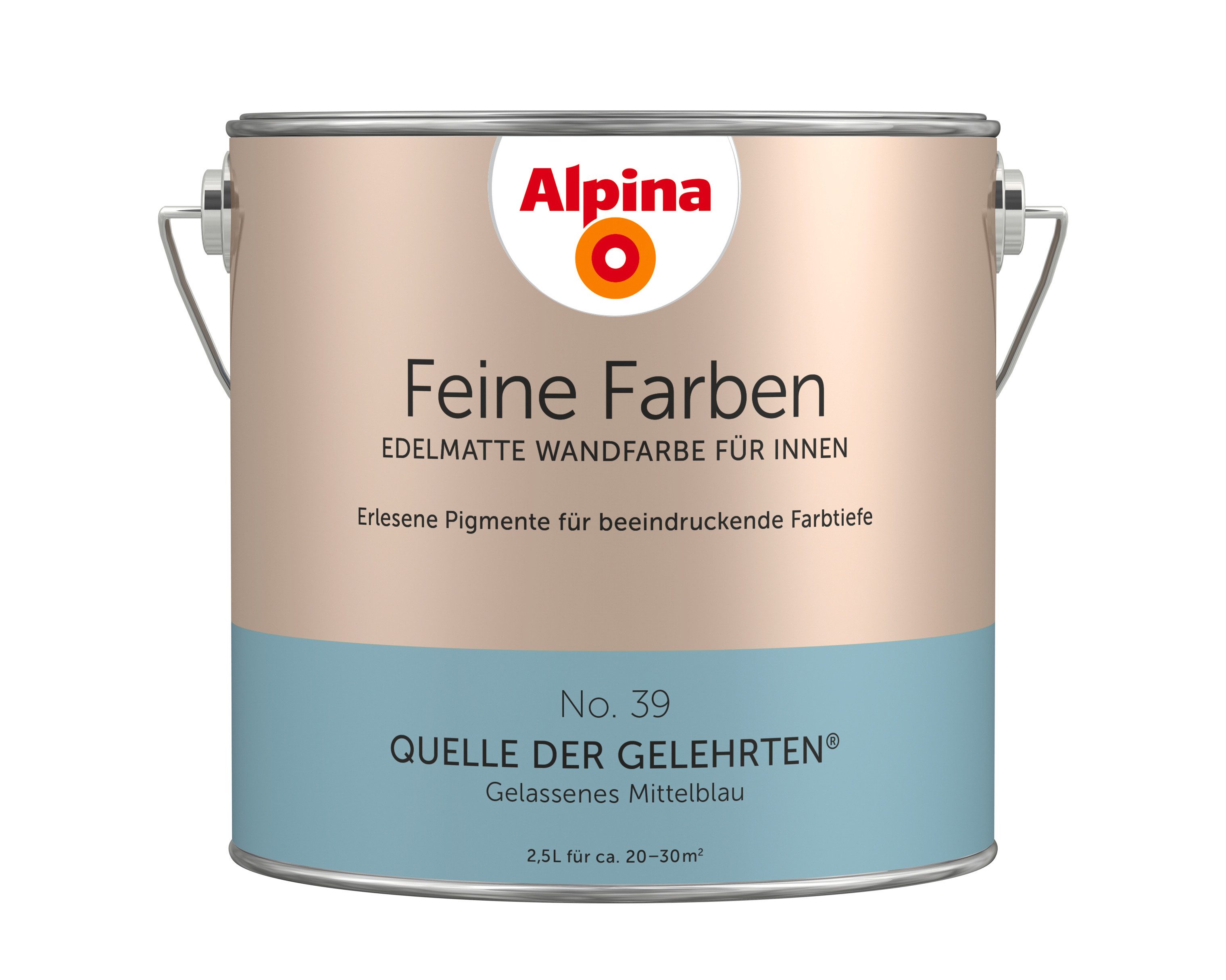 Alpina Wandfarbe Alpina Feine Farben edelmatt 2,5 Liter - Farbfamilie Blau
