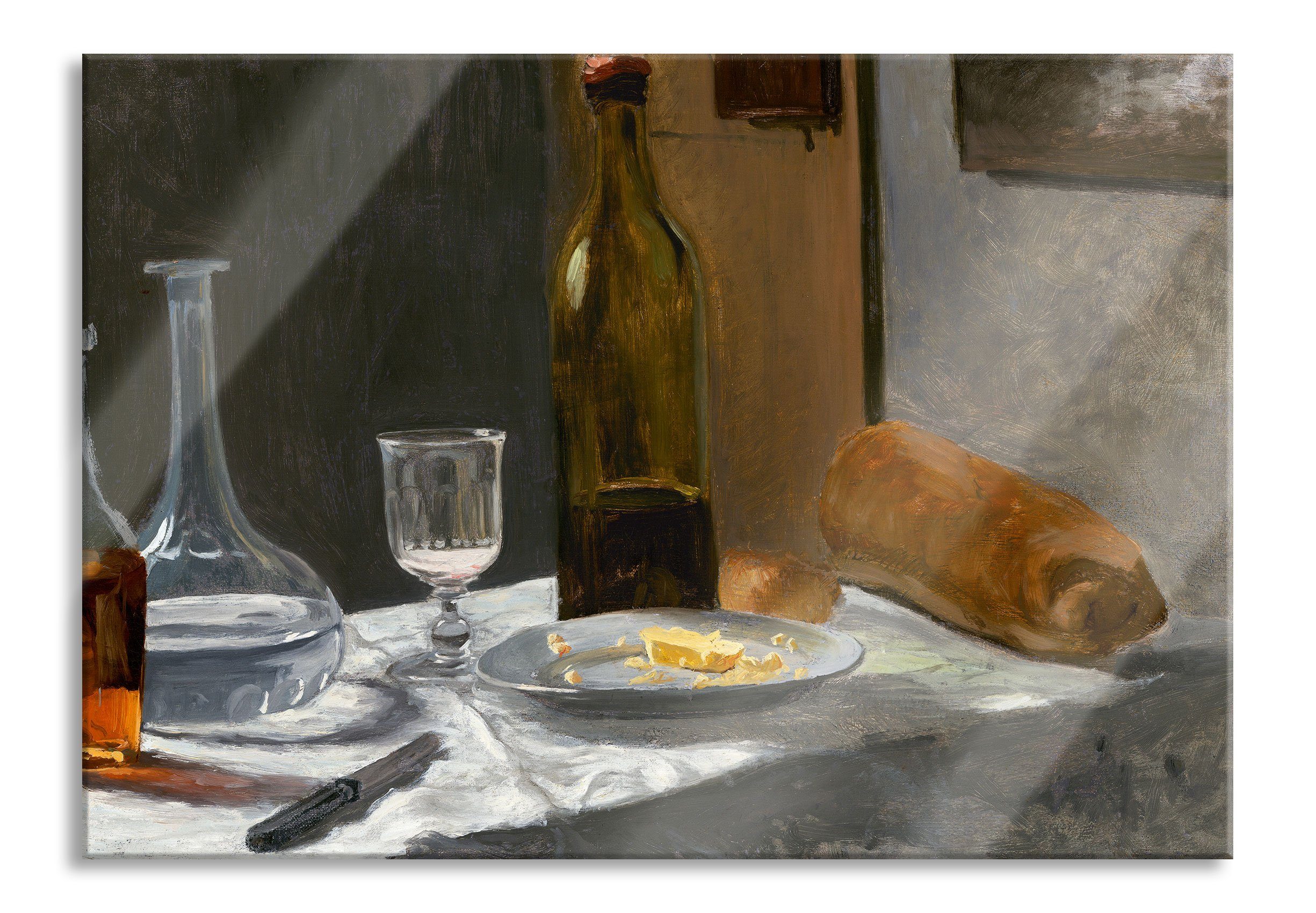 Pixxprint Glasbild Claude Monet Morgennebel Claude Monet