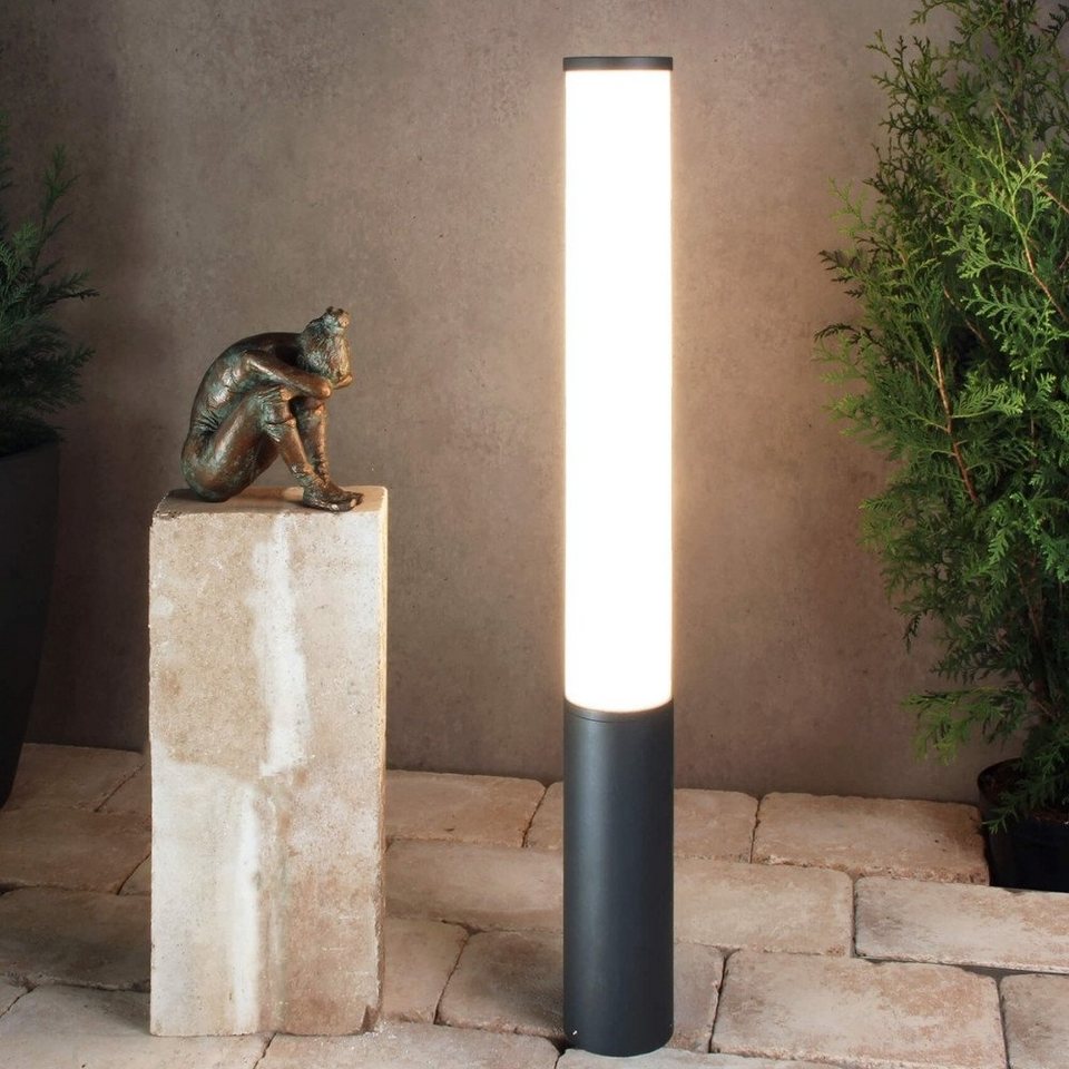 Click Licht Sockelleuchte Led Wegeleuchte Alhena In Schwarzgrau Und