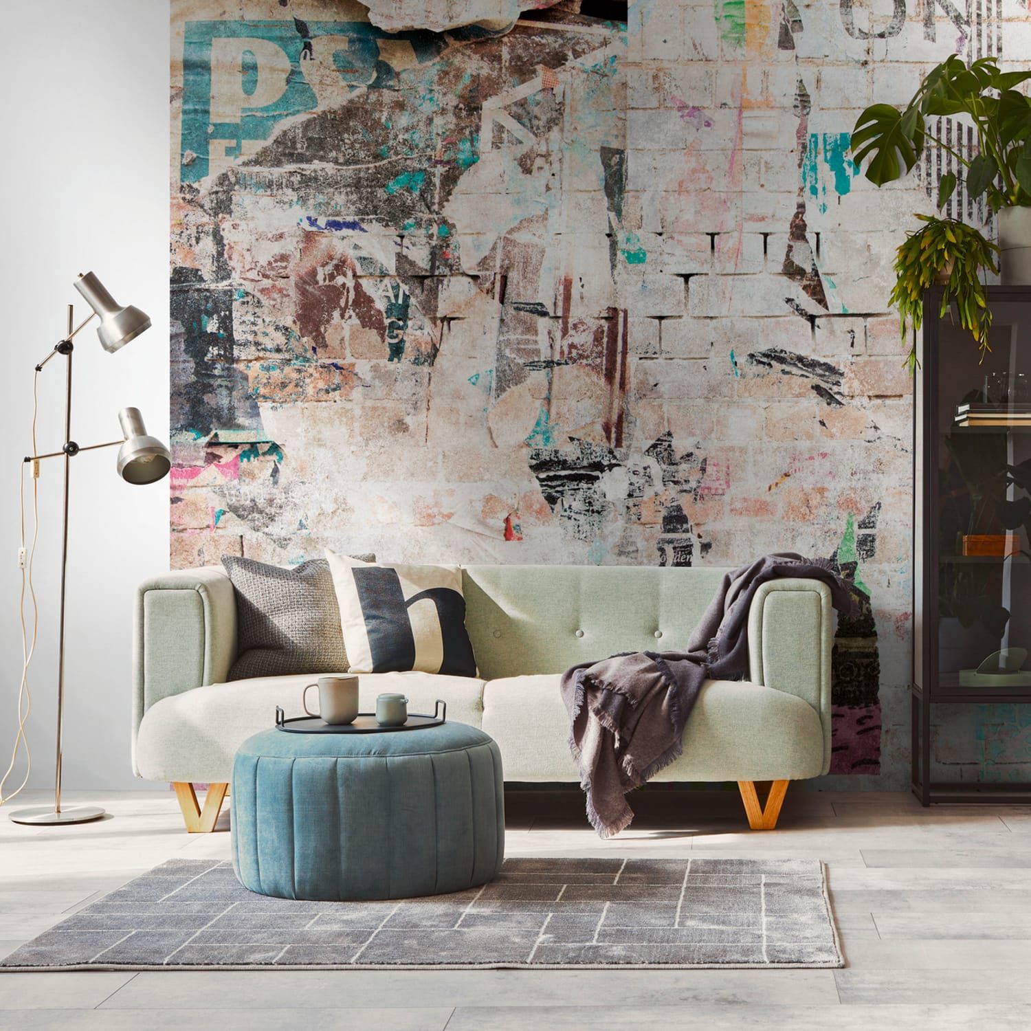 Profhome Vliestapete 399271-GU, glatt, matt, (1 Rolle, 10.39 qm), heißgeprägte Vliestapete in beige