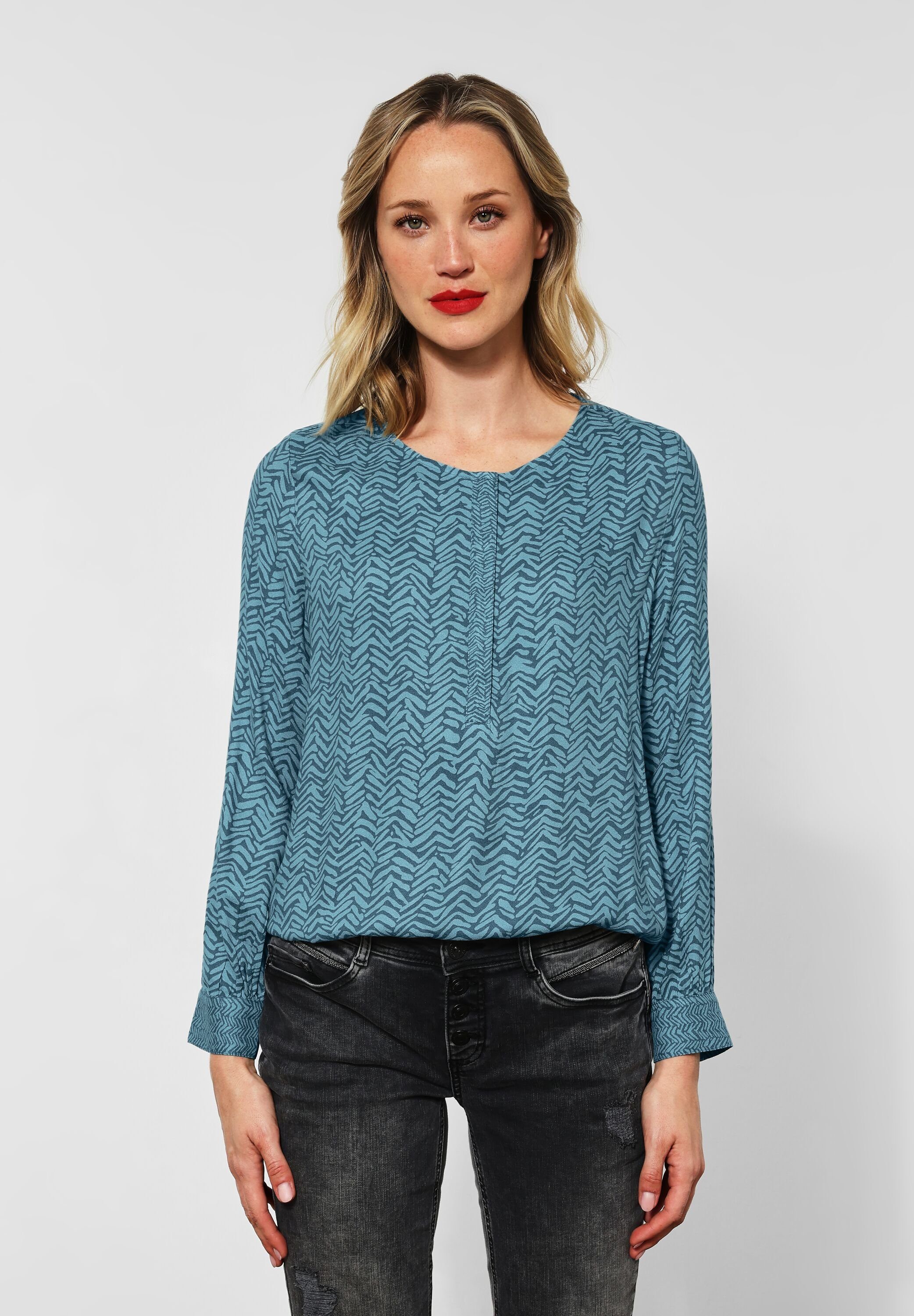 STREET ONE Klassische Bluse »Bluse im Printmix« | OTTO