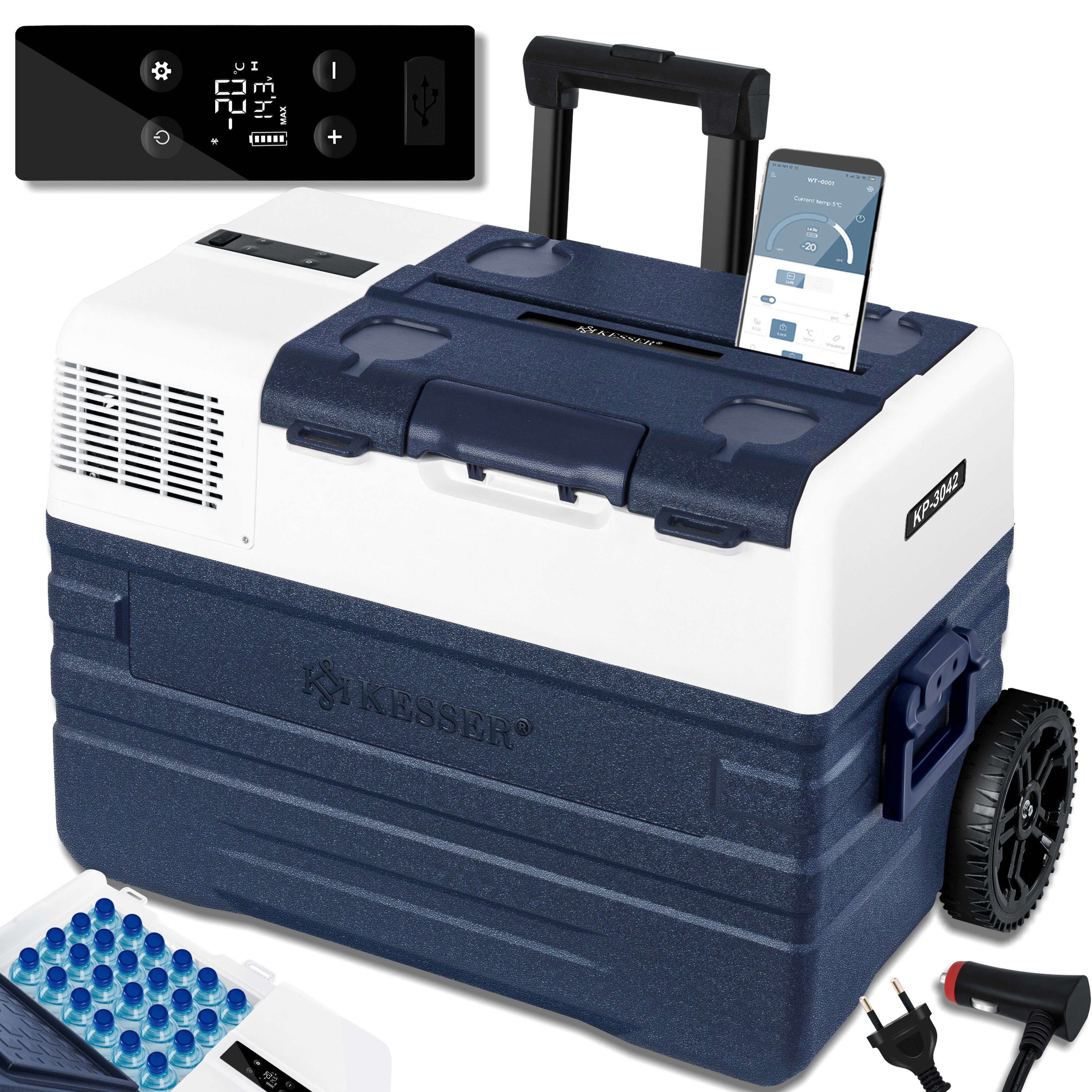 Kesser Thermobehälter Kompressor Kühlbox Elektrisch Gefrierbox Mit