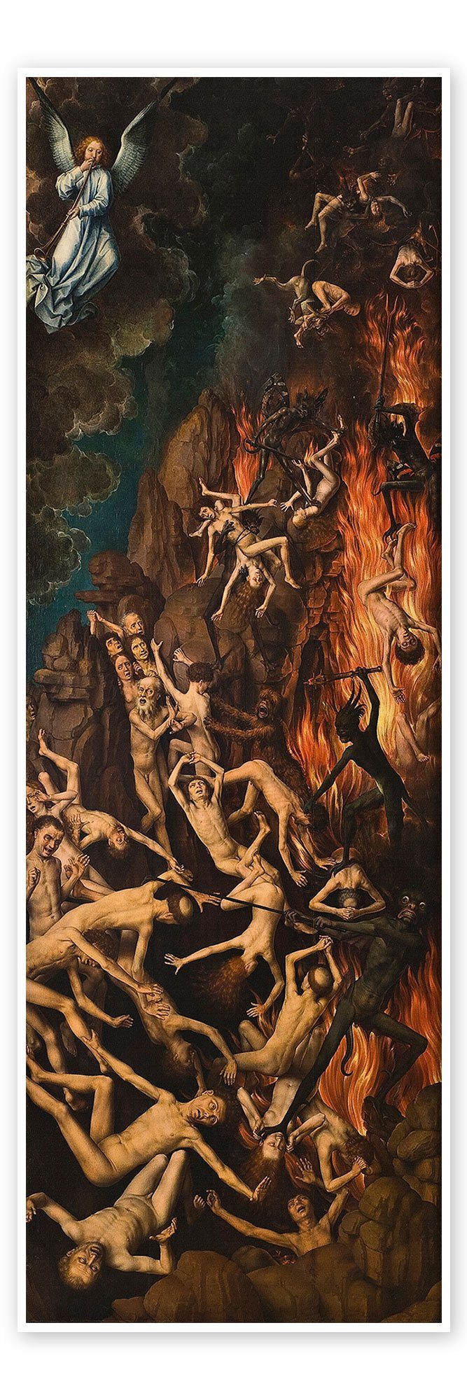 Posterlounge Poster Hans Memling, Das Jüngste Gericht (rechter Teil), Malerei