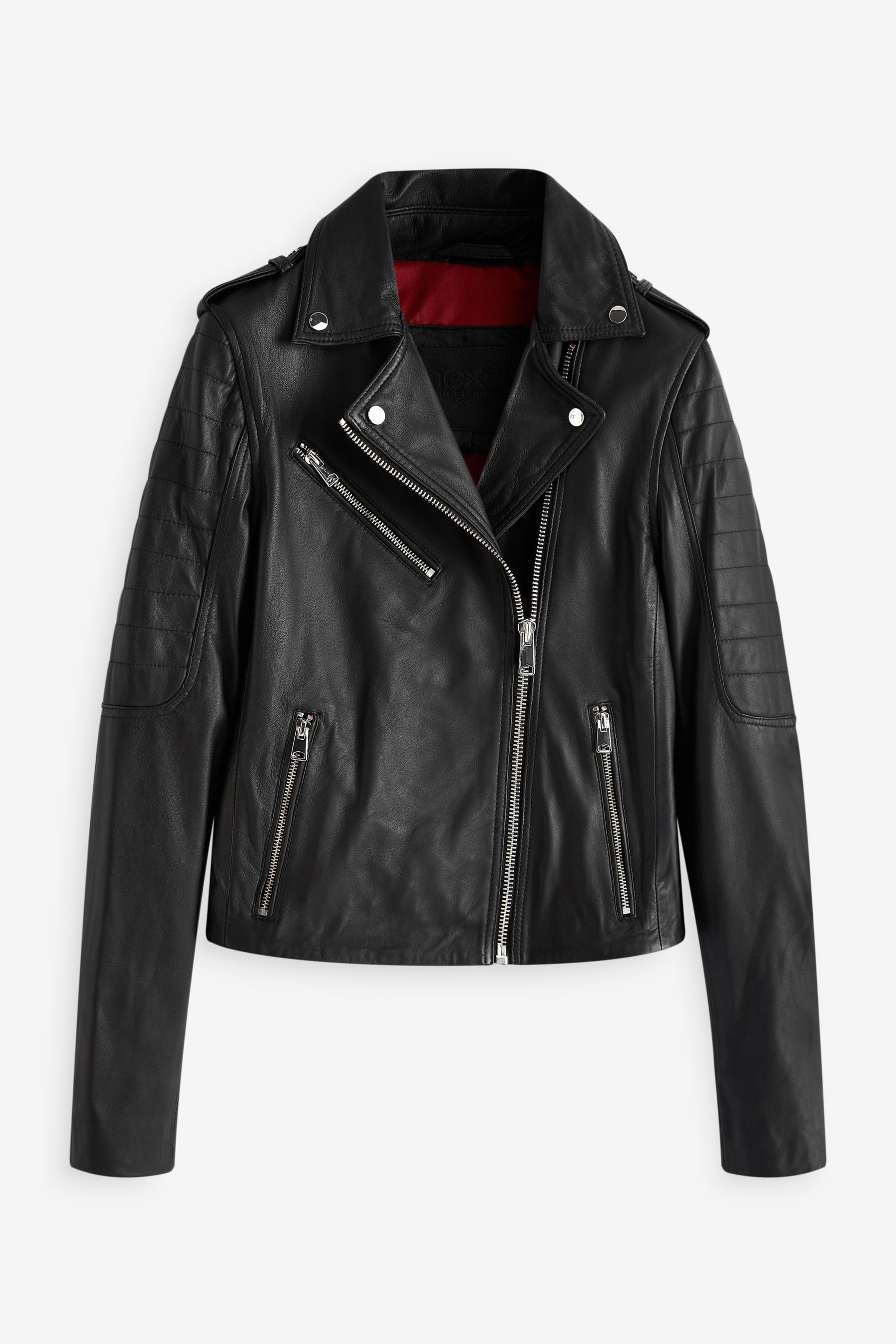 Next Lederjacke Gesteppte Bikerjacke Aus Leder 1 St
