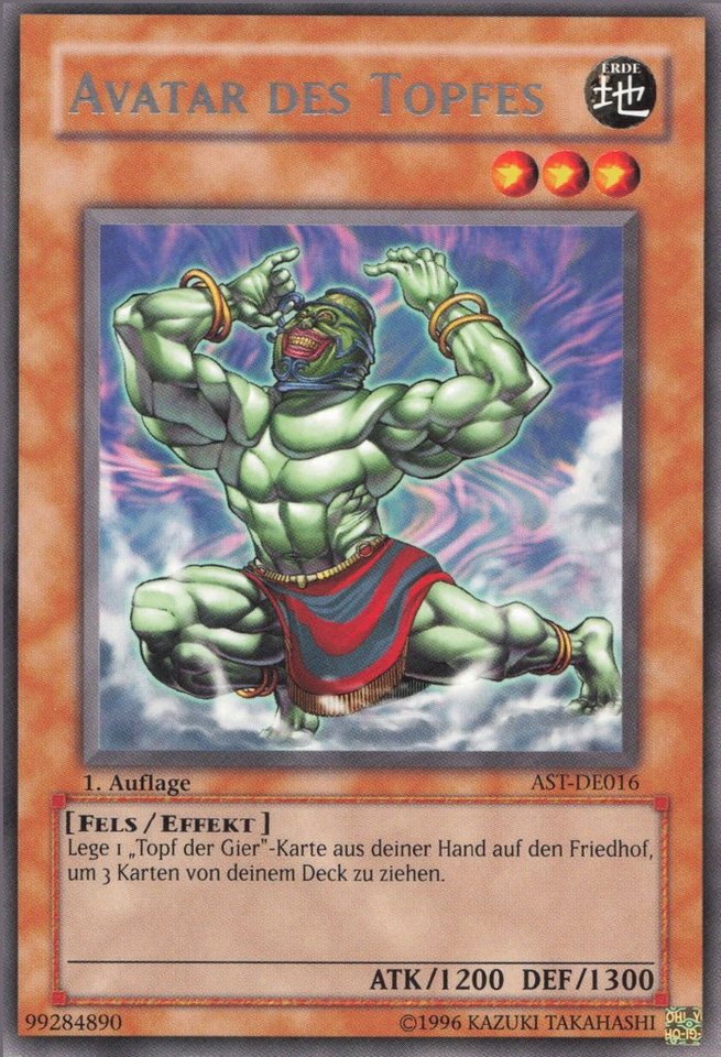Recollectibles Sammelkarte Yugioh Karte Avatar Des Topfes Yu Gi Oh