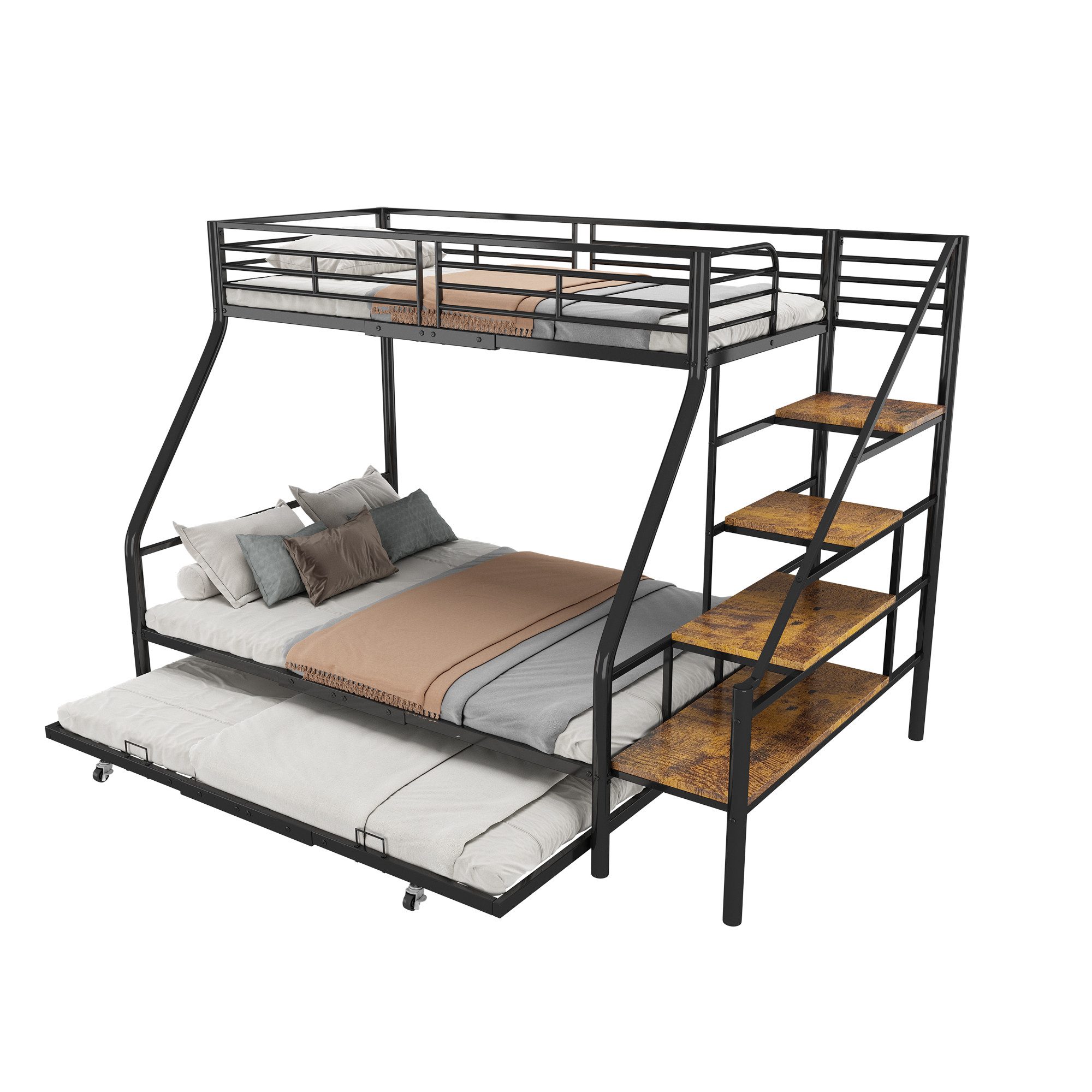Okwish Etagenbett Jugendbett Metallbett Kinderbett Eisenbett Mit