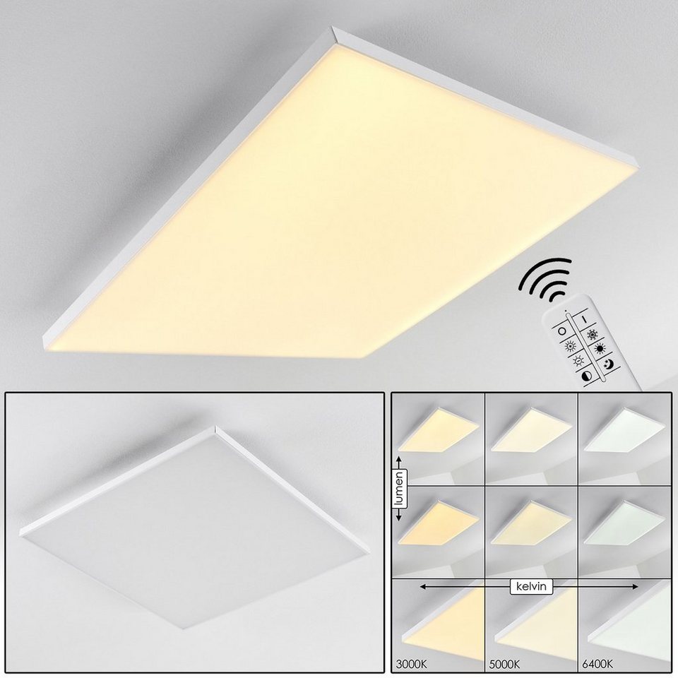 Hofstein Deckenleuchte Soanne Led Panel Dimmbares Deckenpanel Aus