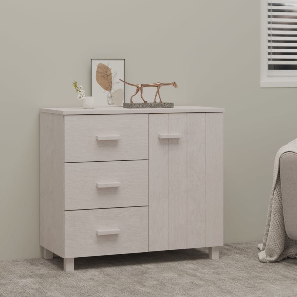 Möbelando Kommode Trier Bht 90 X 80 X 40 Cm Aus Kiefer In Weiß Mit