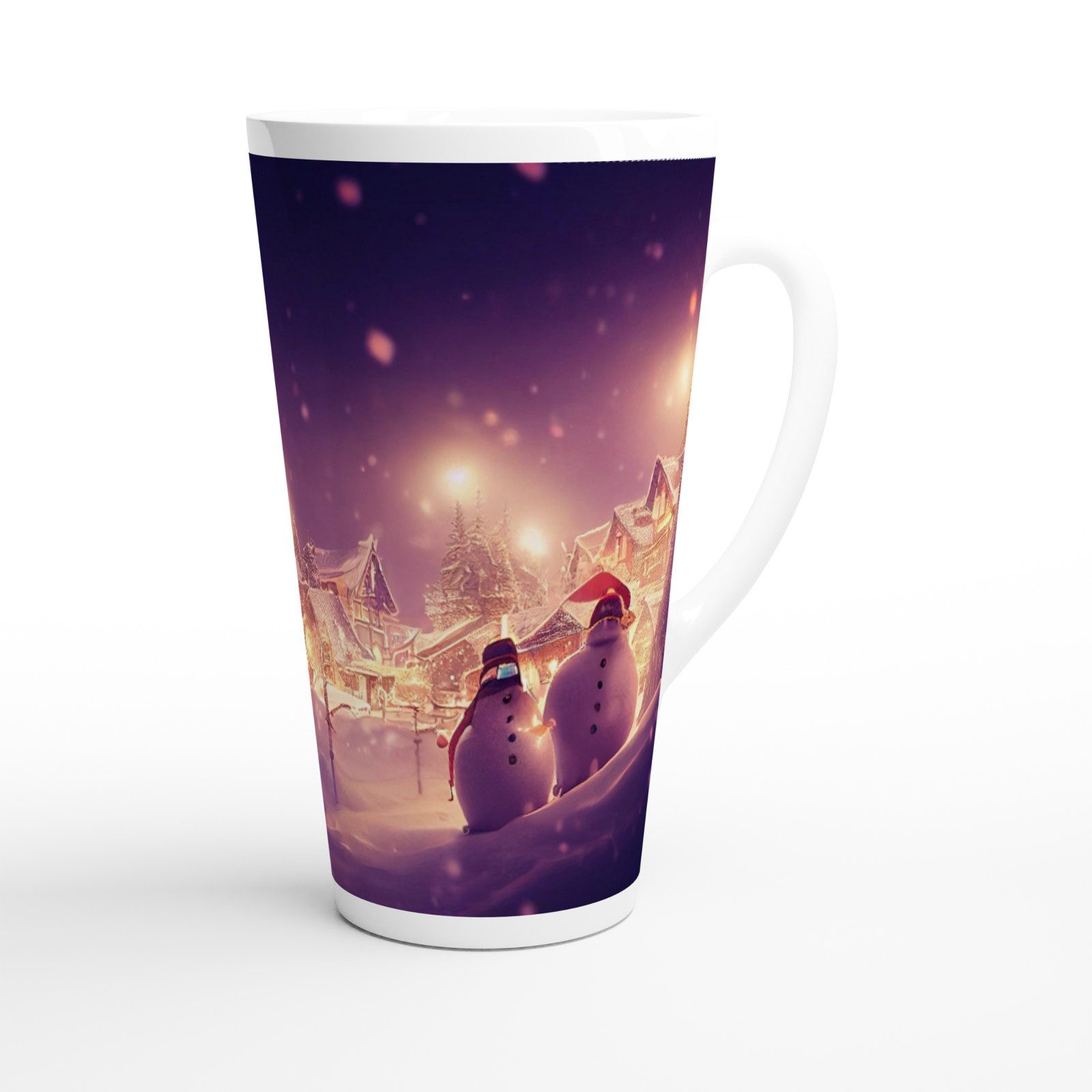 Alltagszauber Latte Macchiato Tasse Jumbo Tasse Winterwald Keramik
