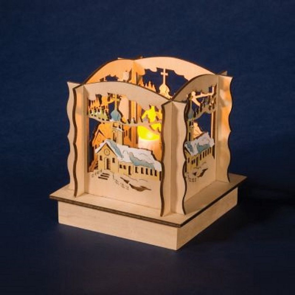 Hellum Led Dekofigur Hellum Led Dekolicht Kirche 1 Bs Gelbnatur Bunt