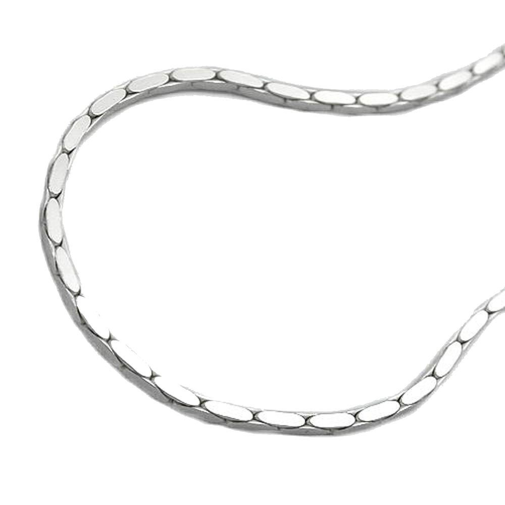 Gallay Silberarmband Armband 1x1mm Kobrakette 4x diamantiert Silber 925 19cm