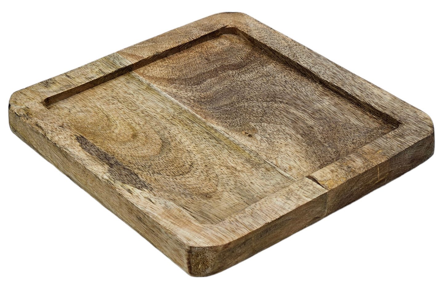 Meinposten Dekotablett Tablett Mangoholz Holztablett Mango Holz Teller