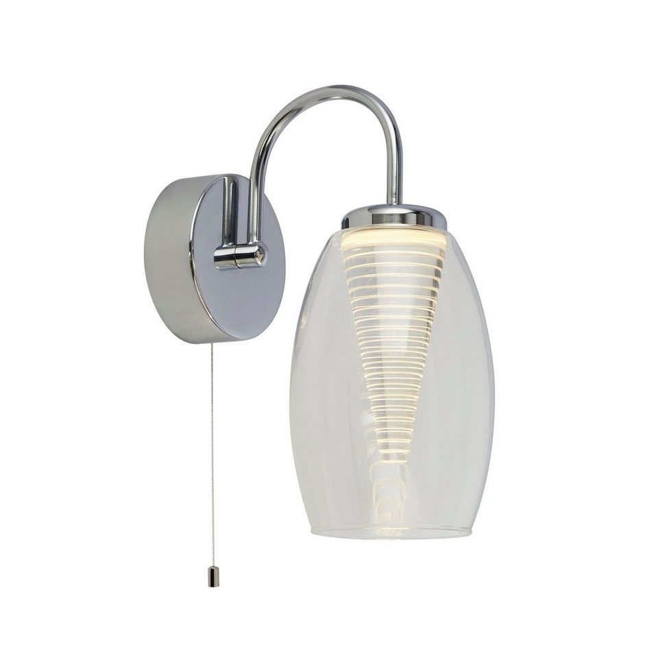 Licht Erlebnisse Wandleuchte Marcos Led Warmweiß Led Chrom Klar