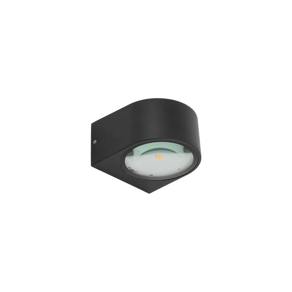 Licht Erlebnisse Außen Wandleuchte Azzes Led Warmweiß Led Glas