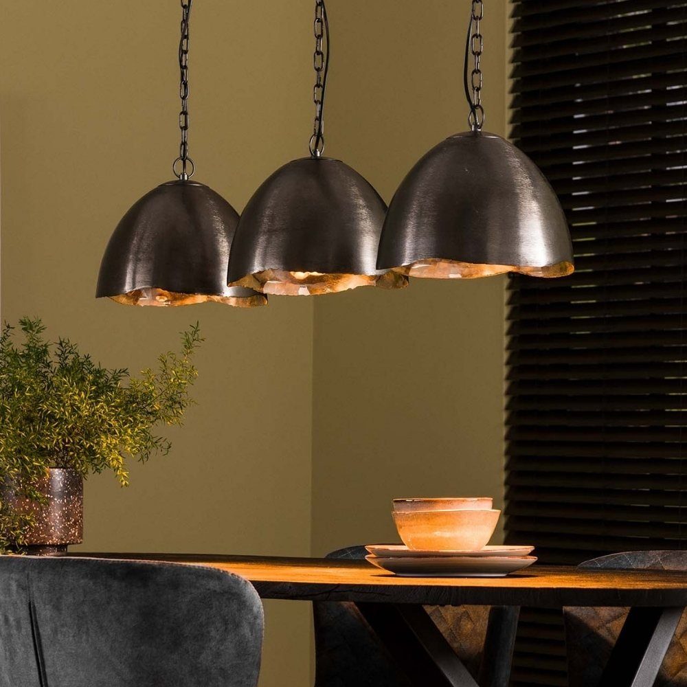 Famlights Hängeleuchte Pendelleuchte Mael In Nickel Matt E27 3 Flammig