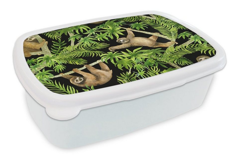 Muchowow Lunchbox Faultier Palme Muster Jungen Mädchen Kinder