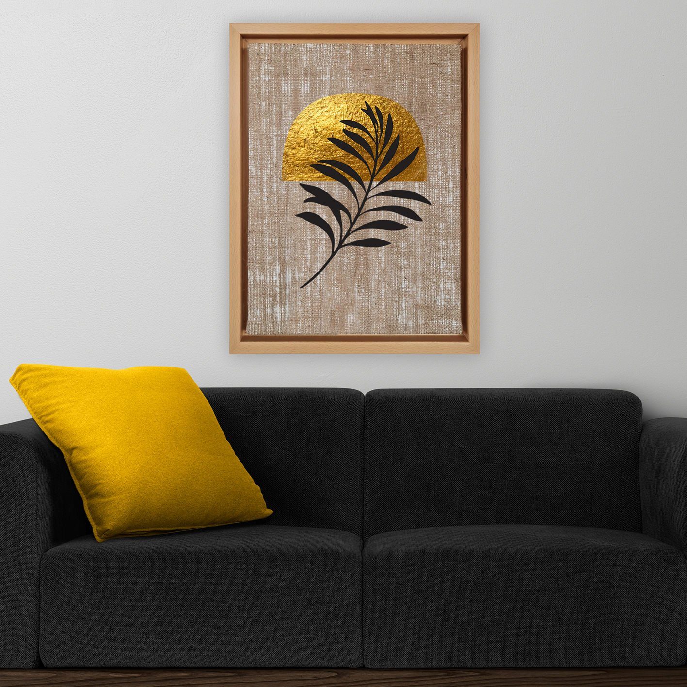 Wallity Leinwandbild LEA3426, Bunt, 36 x 46 cm, 100% Jute