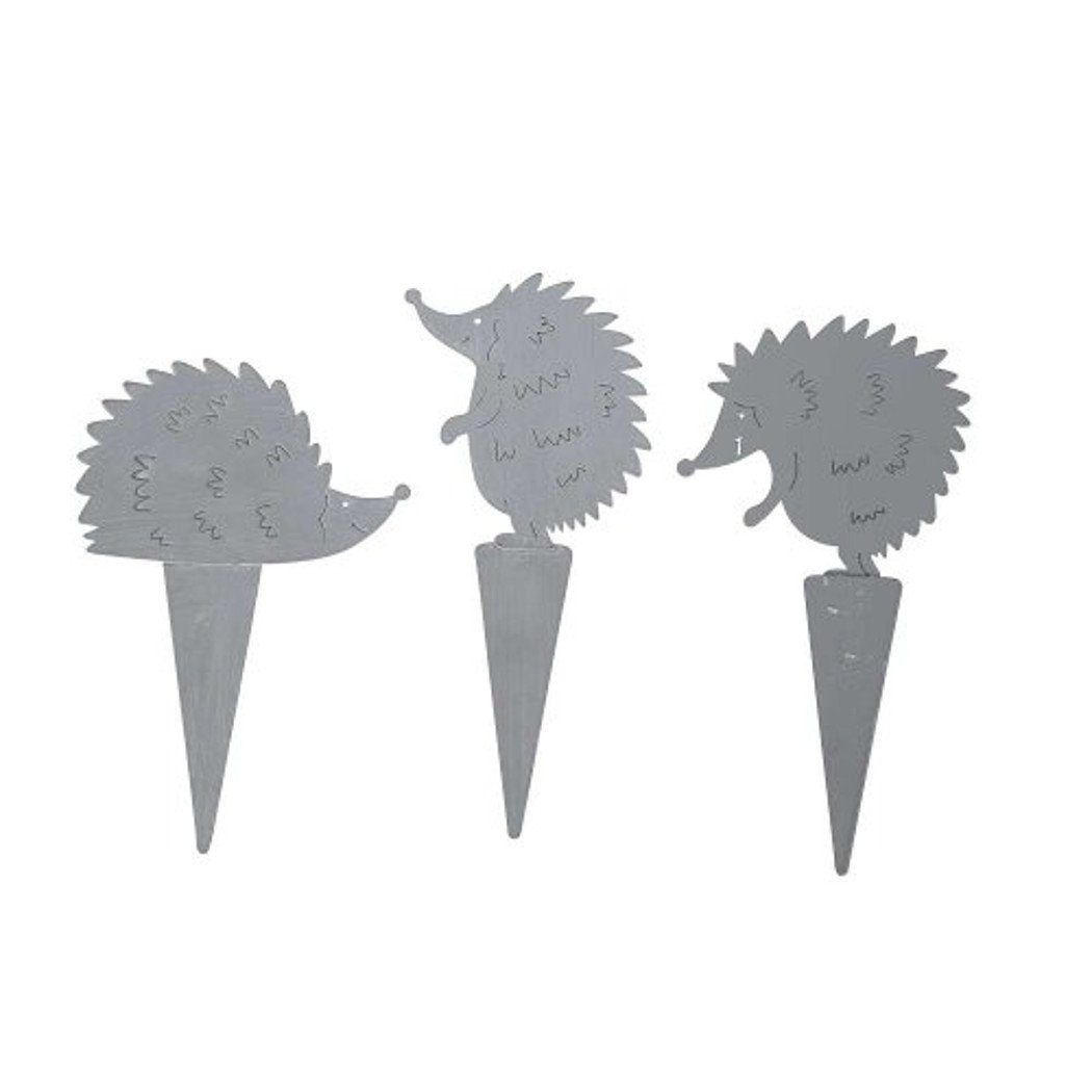 Macosa Home Dekoobjekt Blumenstecker Herbst-Deko Winter-Deko Igel Tiere (3 St., 3 tlg), Modern ...