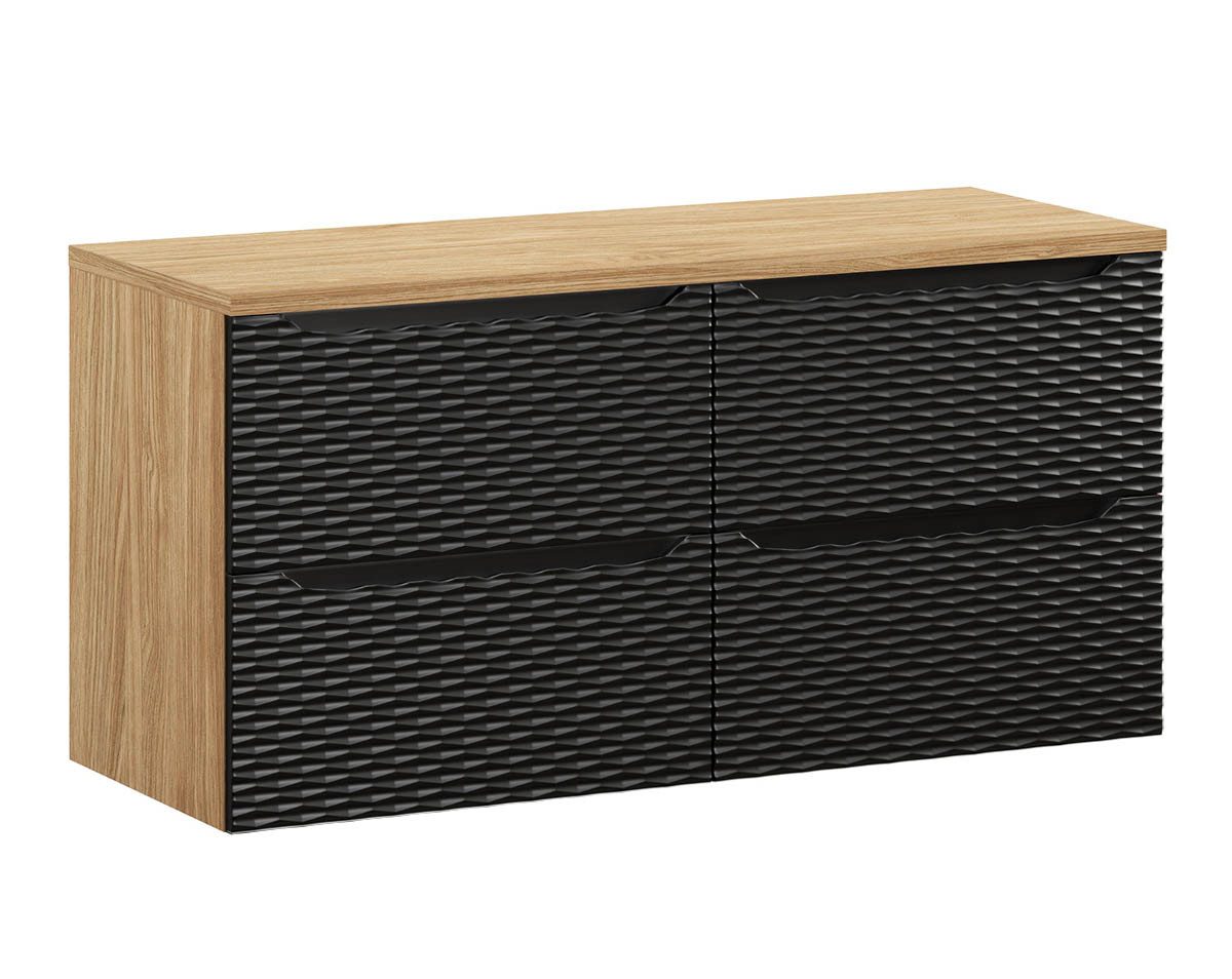 Einfachgutemoebel Waschtisch Set Doppelwaschplatz Ozean Onyx 120cm